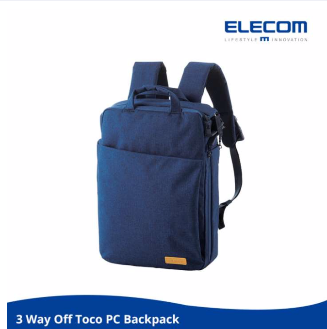 ELECOM 'OFF TOCO OF01 BP' 3-Way Back Pack